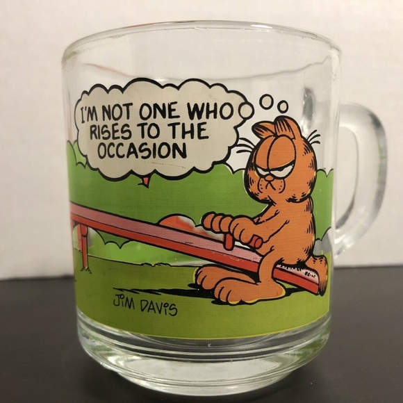 Anchor Hocking | Kitchen | Mcdonalds Garfield Odie Arlene Glass Mug ...